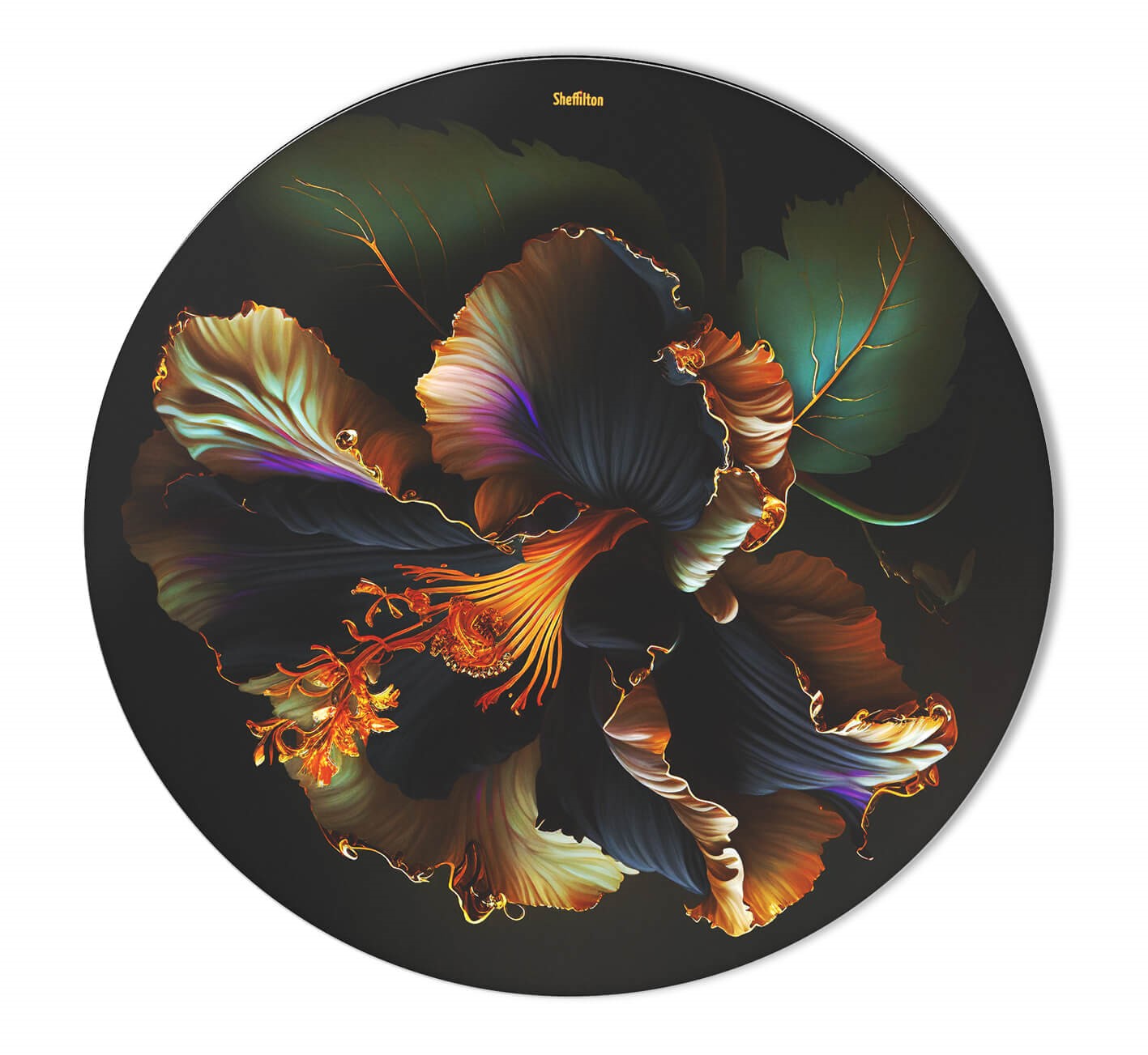 Стол кухонный SHT-TU3-1 / SHT-TT32 80 стекло/МДФ (ночной цветок/черный муар) в Астане купить с ...