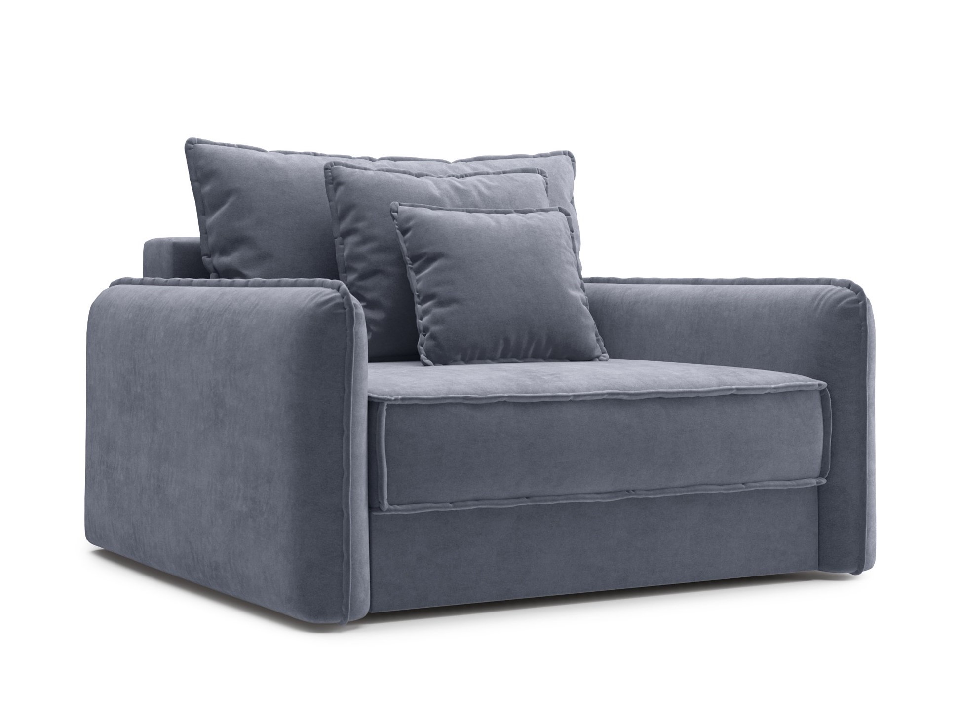 Диван + кресло Кросби (Velutto-32) заказать в Алматы по низкой цене 936982 ₸ - Дом Диванов